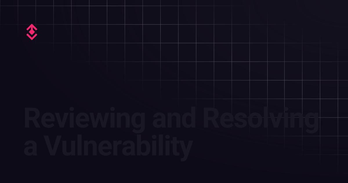 Reviewing And Resolving A Vulnerability Codefortify Docs